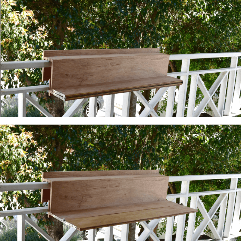 Take Your Home Office Outdoors With SpaceSave's Hanging Balcony Table ...