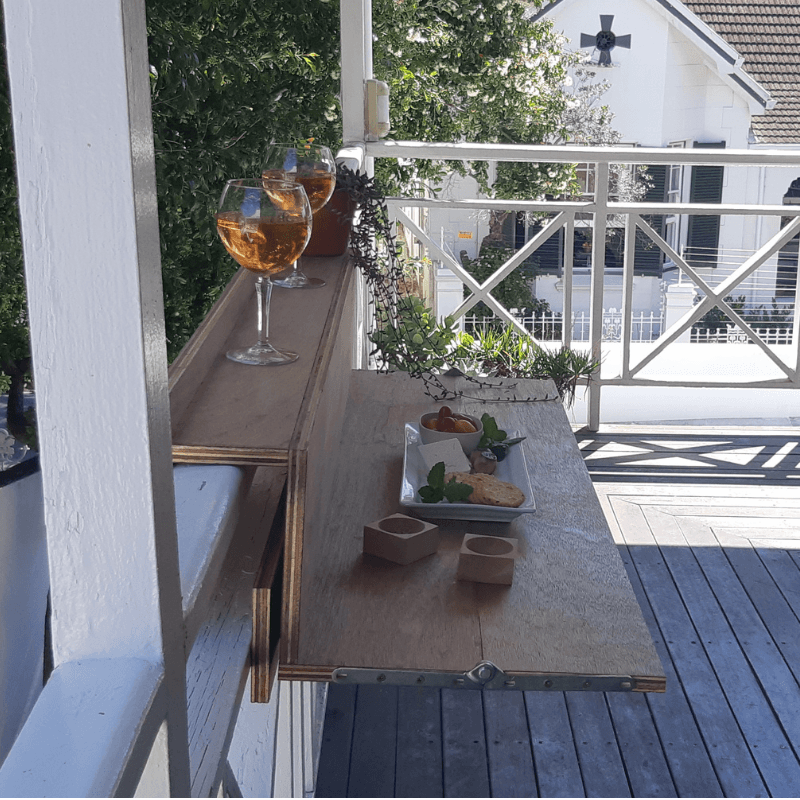 Take Your Home Office Outdoors With SpaceSave's Hanging Balcony Table ...