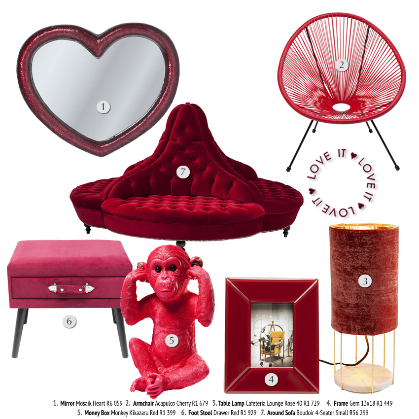 Paint The Town Red With Kare Design - SA Decor & Design