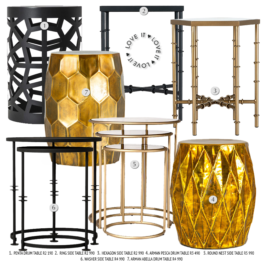SHF: Black & Gold Tables You'll Love - SA Decor & Design