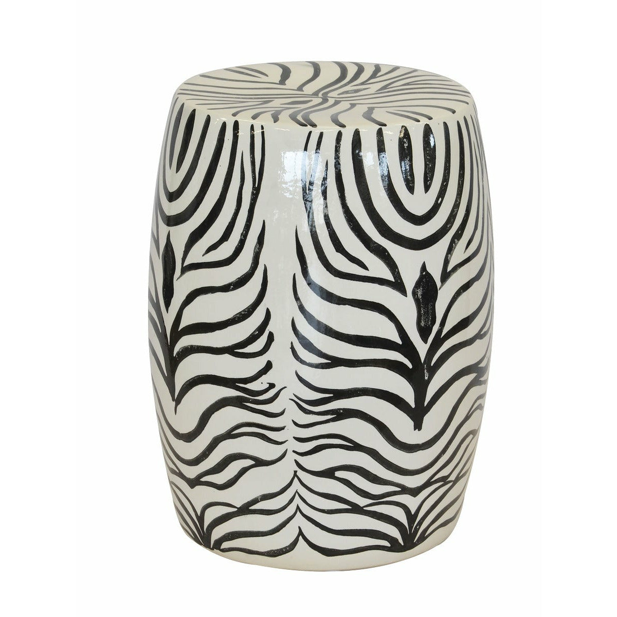 STOOL CERAMIC ZEBRA - Jenny Robert Exclusive Décor - SA Decor & Design