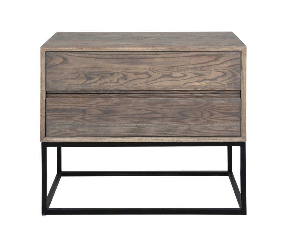 Max Pedestal 2 Drawer Ash Grey - The Bedroom Shop - SA Decor & Design
