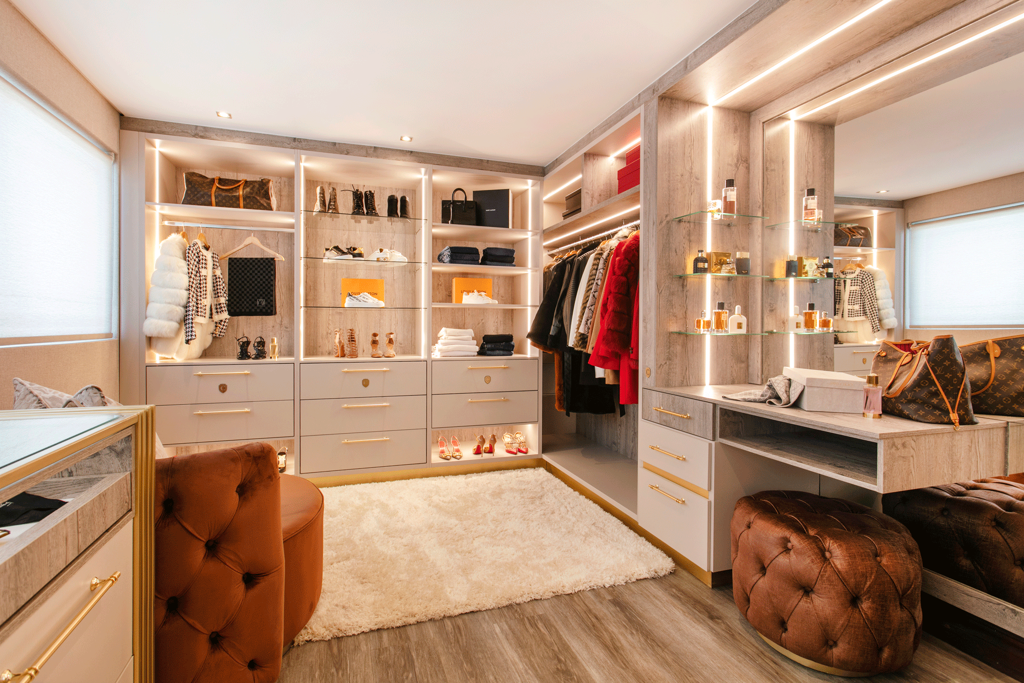 Step inside this luxurious walk-in-closet - designed by Inveo Interiors ...