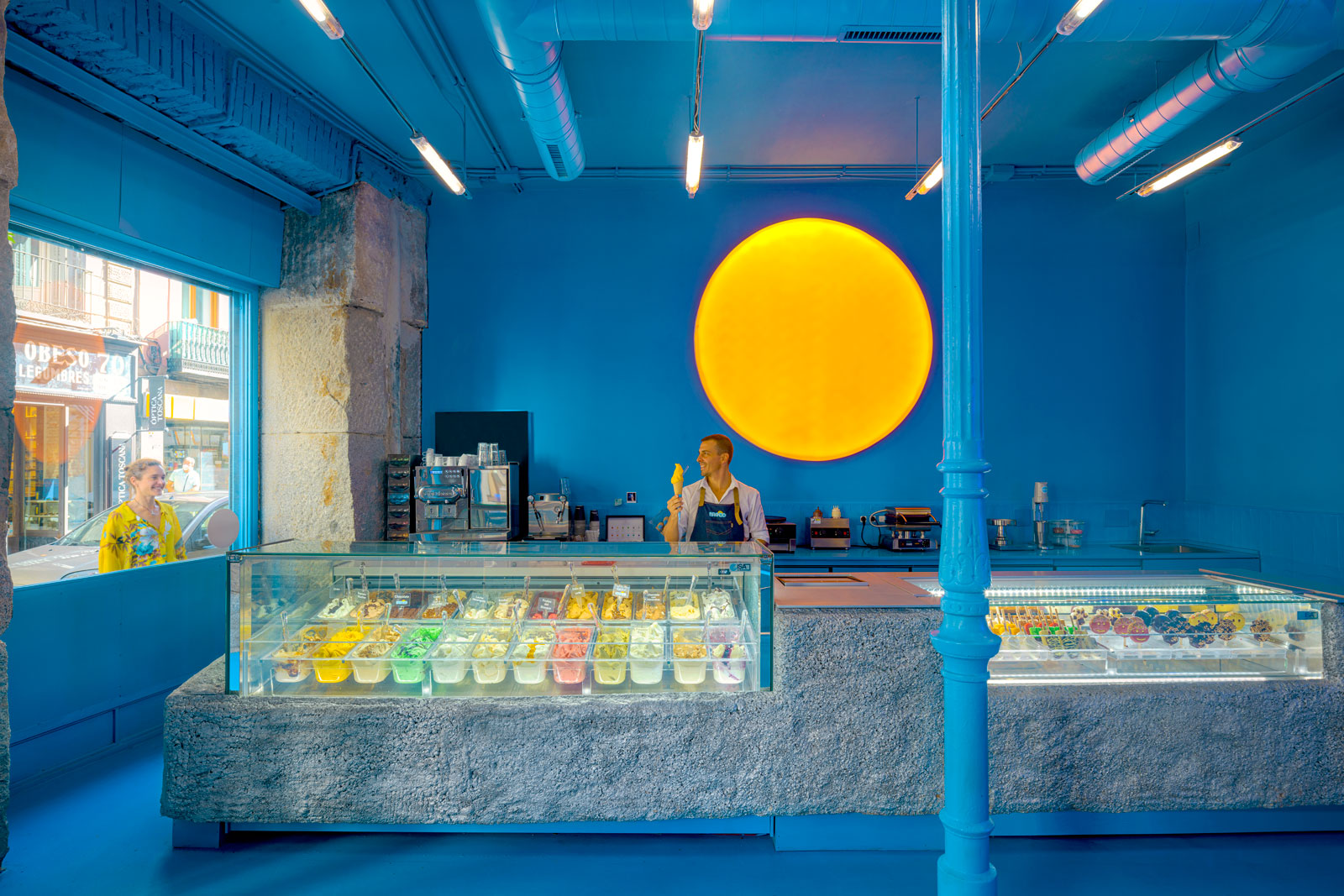 Cosentino: Brando Ice Cream Shop in Madrid. - SA Decor & Design