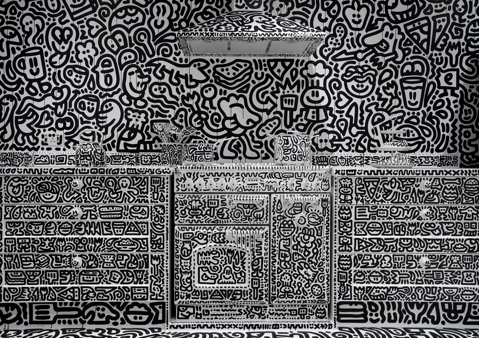Step Inside This Million Dollar Home Covered in Doodles - SA Decor & Design
