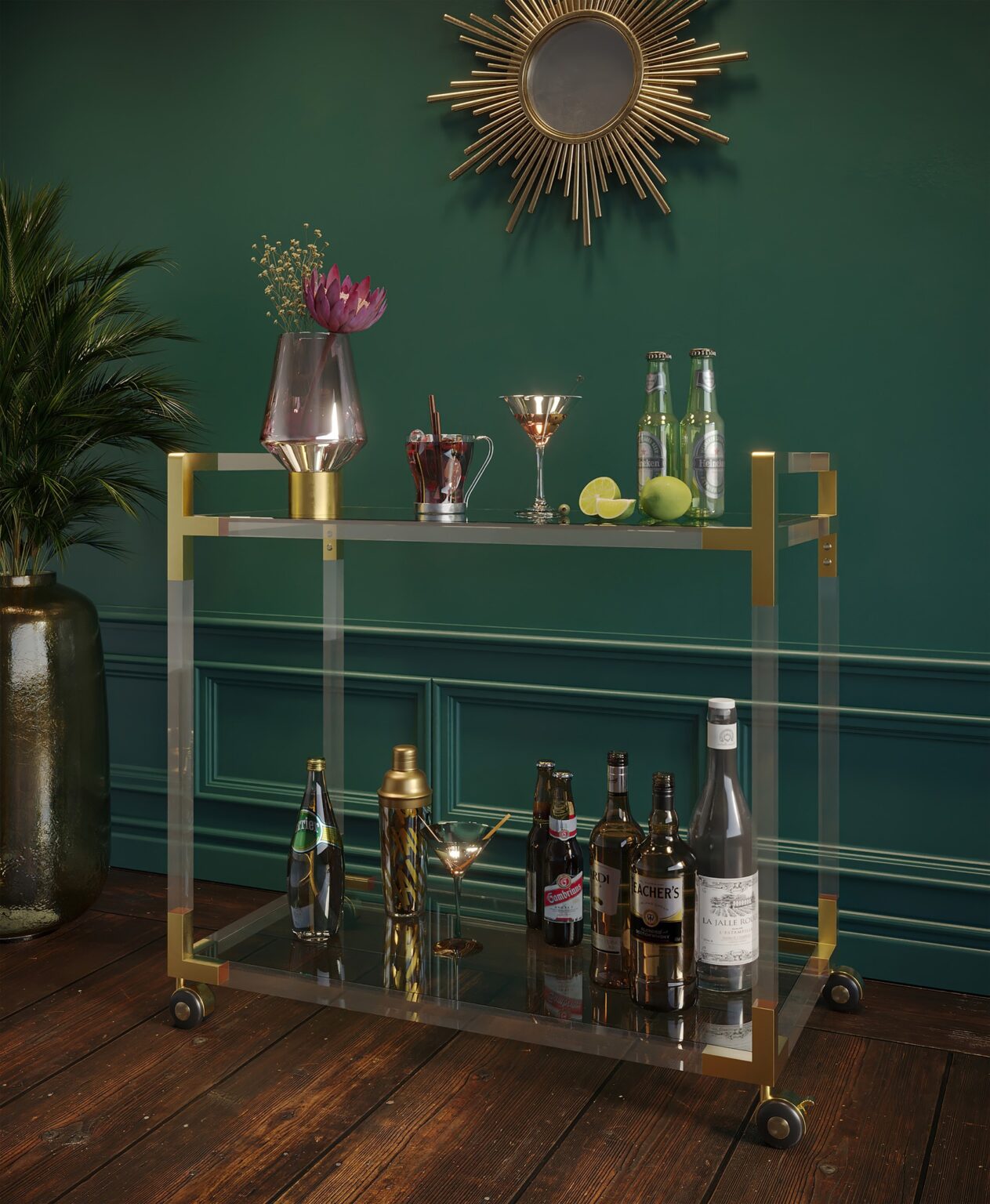 Kare Design: Festive Bar Carts For the Holidays - SA Decor & Design