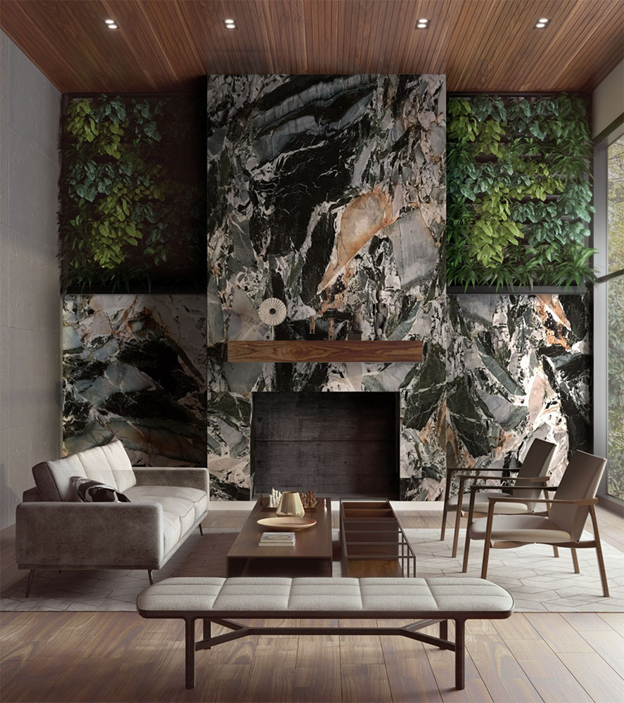 Cladding Your Fireplace with Natural Stone - SA Decor & Design