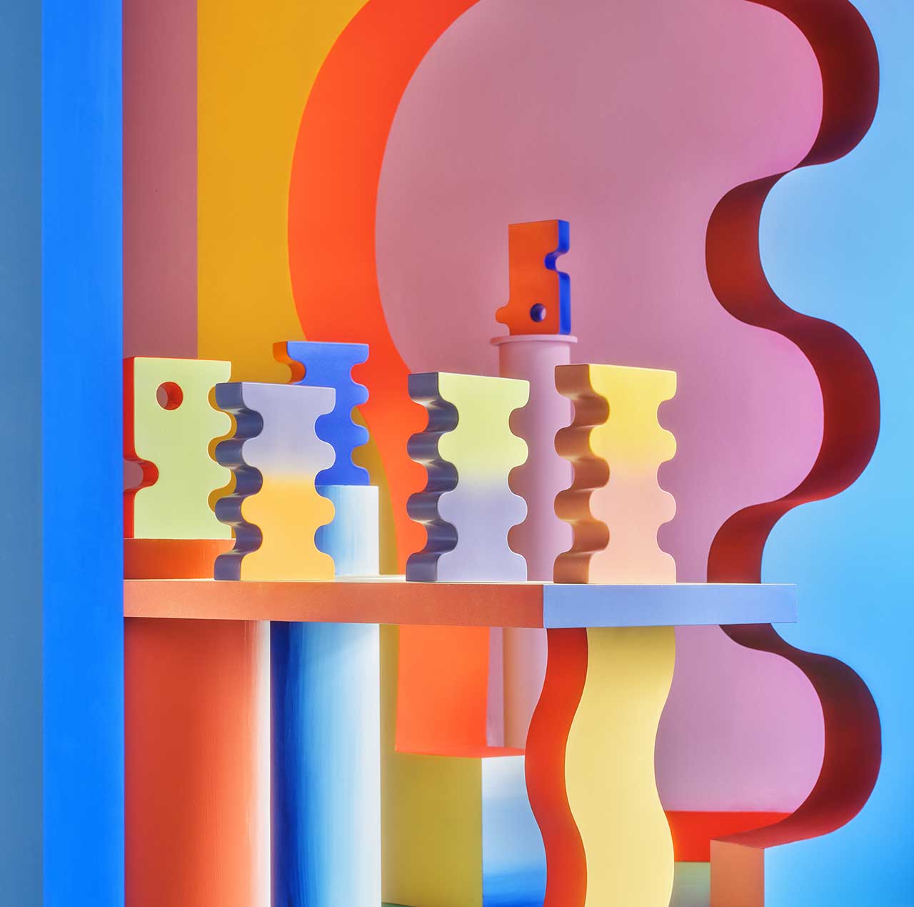 Barva: A Range of Colourful Geometric Vases - SA Decor & Design