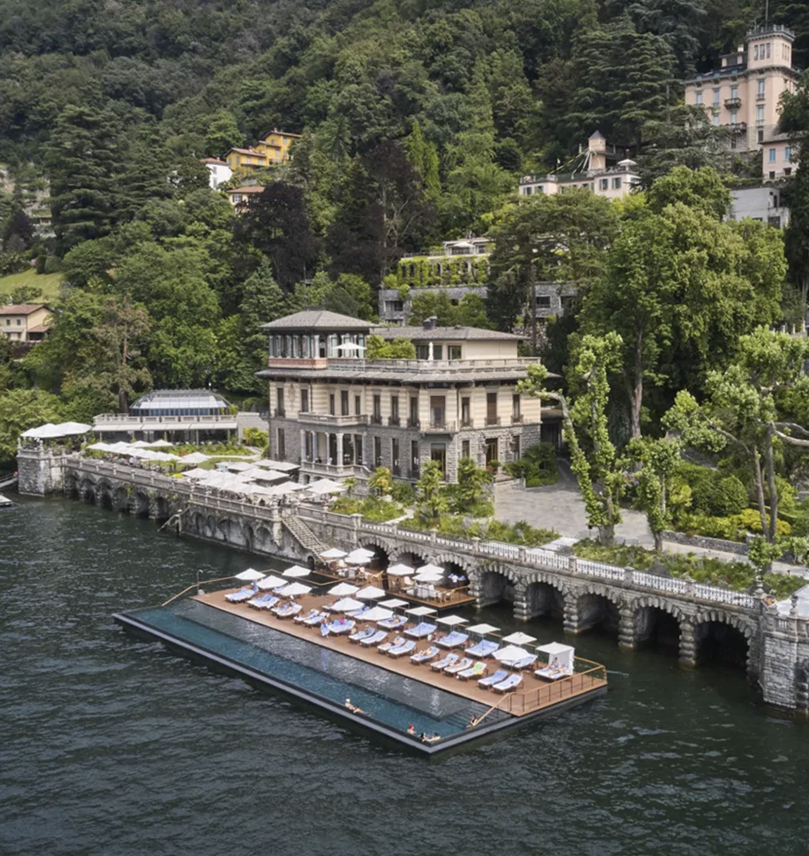 Worldclass Design: Lake Como's Floating Infinity Pool - SA Decor & Design