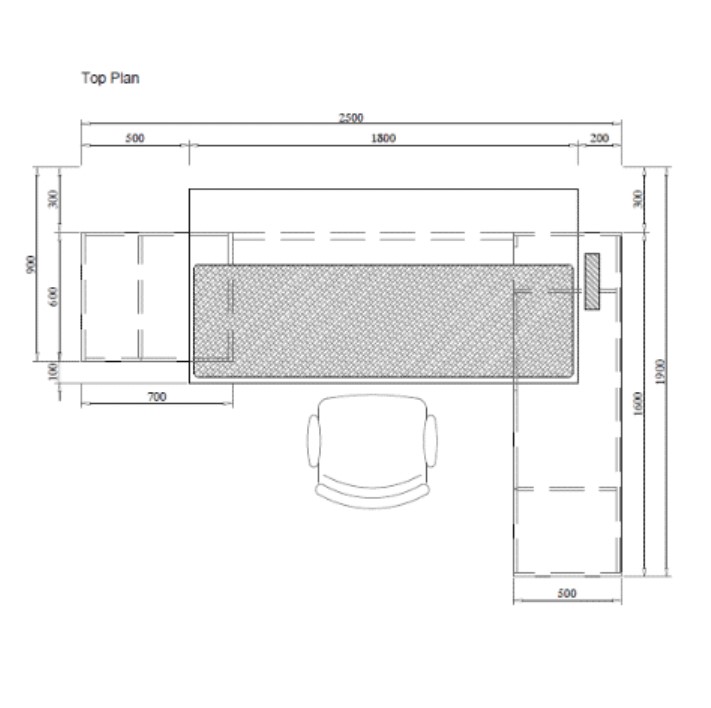 Tetrix L-Shaped Desk - Office Group - SA Decor & Design