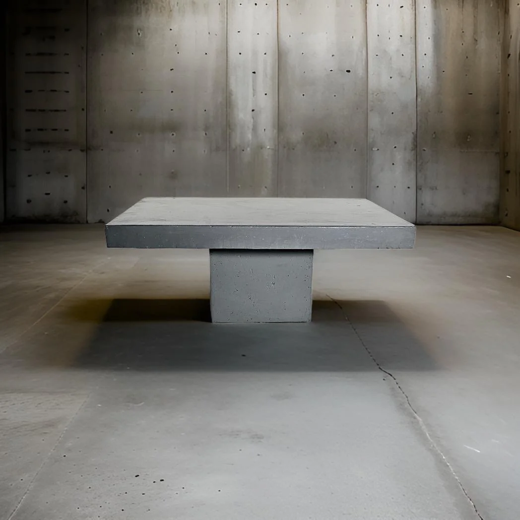 Block coffee table (square base) - Stoic Stone - SA Decor & Design