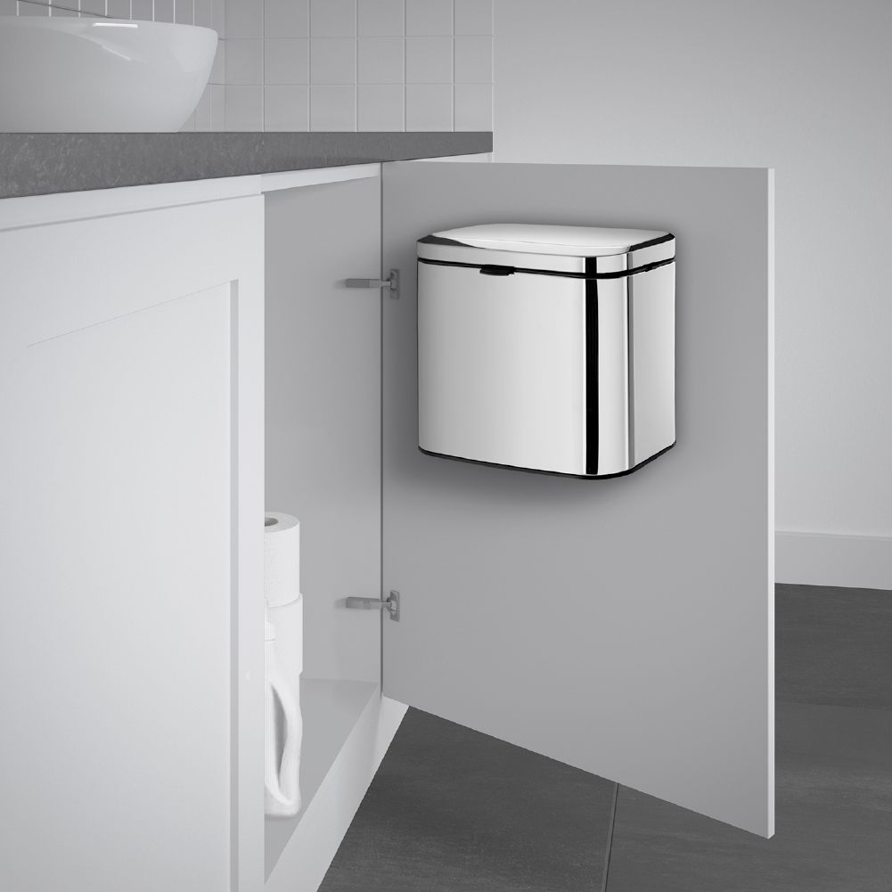 Wall Mounted Bin, Chrome - Vaniti House - SA Decor & Design