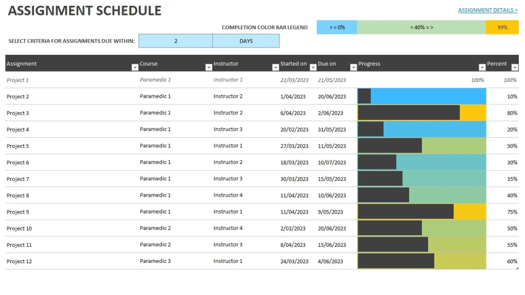Task Assignment Template Templatek