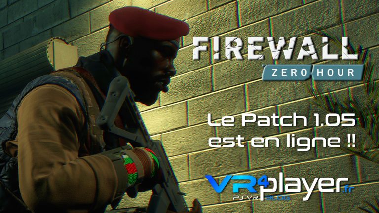 PlayStation VR, PSVR : Firewall Zero Hour Operation Nightfall, la Maj