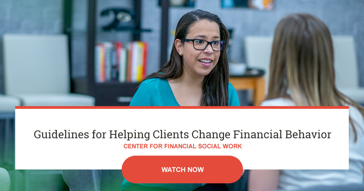 Guidelines for Helping Clients Change Financial Behavior | Financial ...