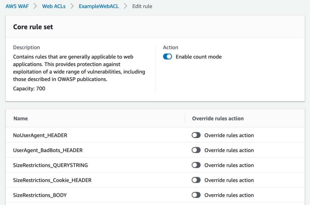AWS WAF v2 のアクションを検知(Count)からブロック(Block)へ移行する | 空想ブログ