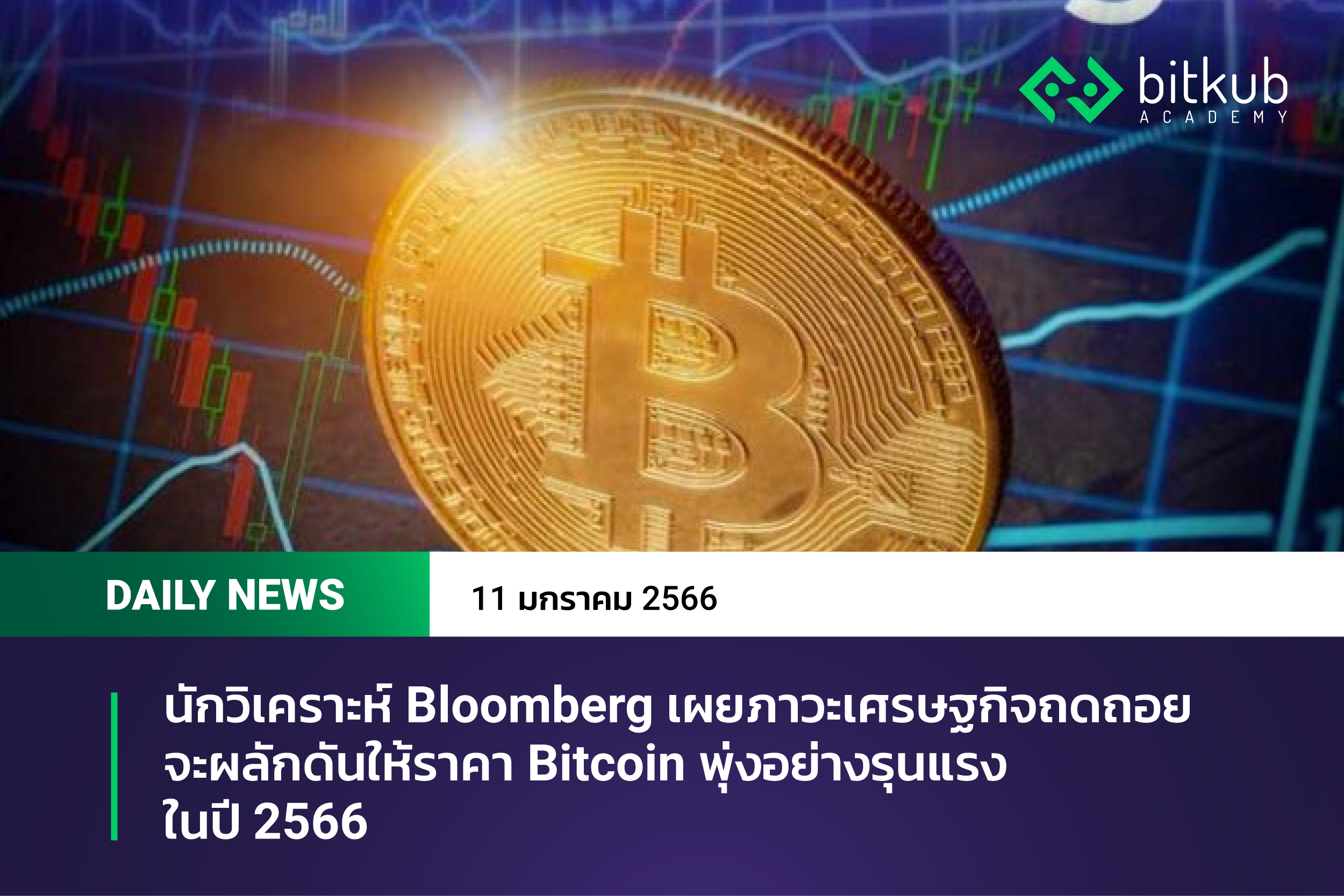 นักวิเคราะห์ Bloomberg เผยภาวะเศรษฐกิจถดถอยจะผลักดันให้ราคา Bitcoin ...