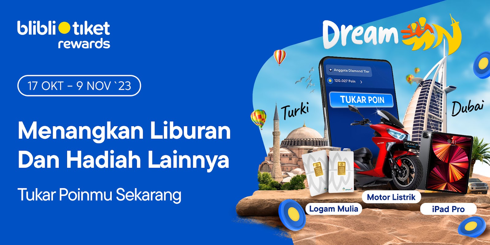 Pilih Destinasi Domestik Atau Internasional? Blibli Tiket Bagikan Kesempatan Liburan Gratis ...