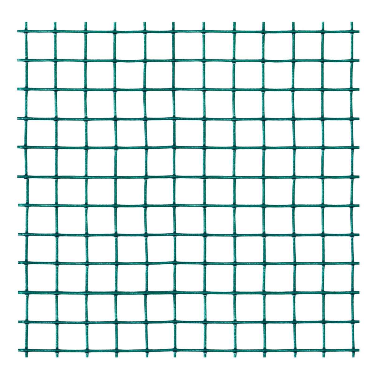 Gaas 13x13x0.9/1.2mm rol 25x2m groen | Vierkant geplastificeerd gaas ...