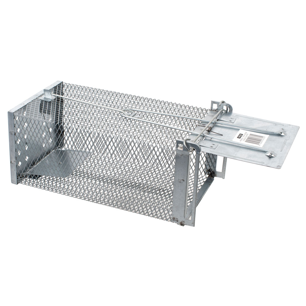 Animal trap 27.5x14x11cm zinc plated | Animal traps | Pest control ...