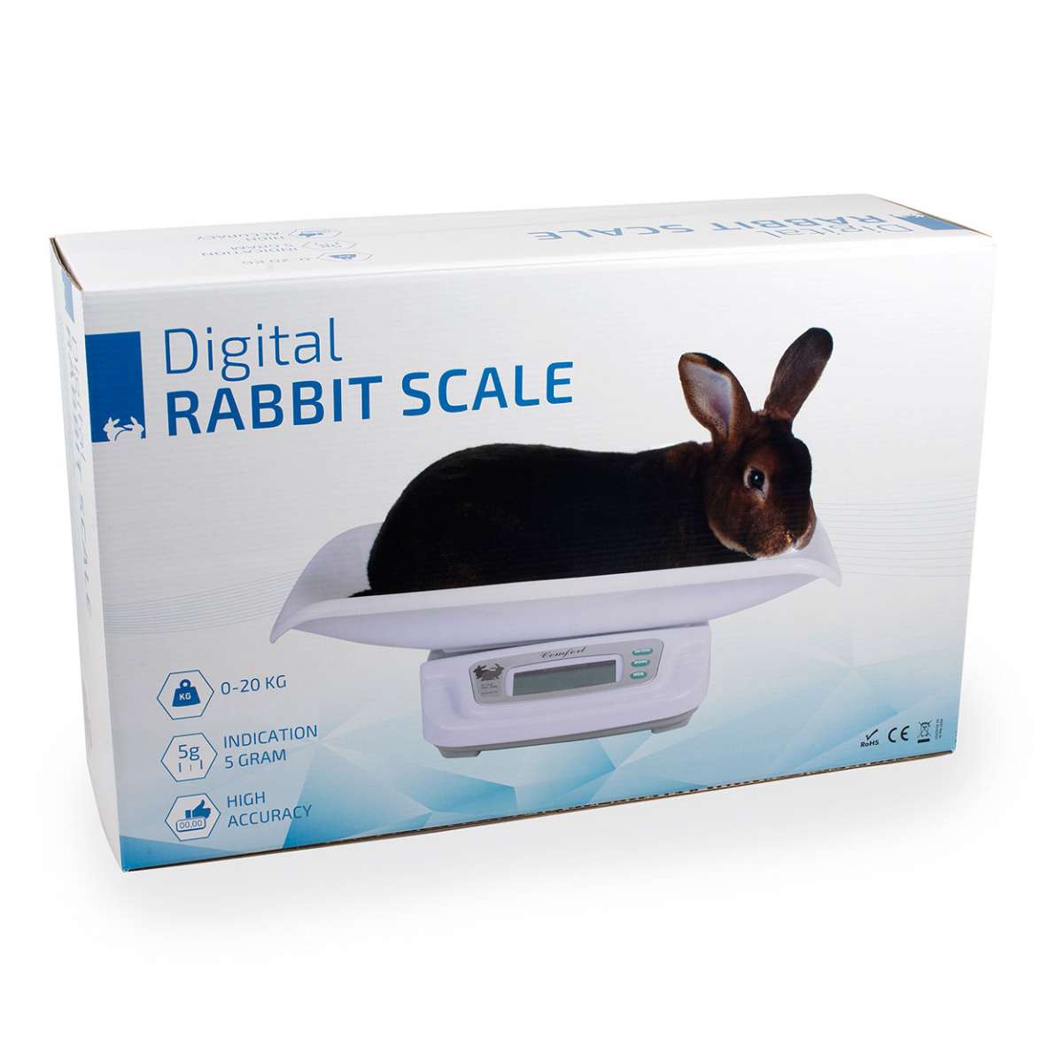 Balanza digital para conejos, hasta 20kg | Productos varios ...