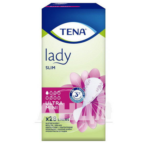 Прокладки урологічні для жінок Tena Lady Ultra Mini №28 - купити в ...