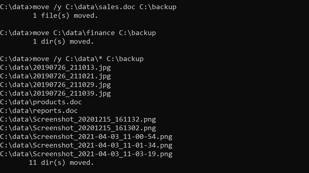 Windows Move Command Move Files From One Folder To Another In CMD