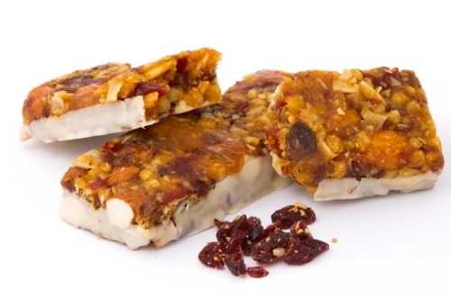 Heerlijke natuurlijke cranberry noten reep proteinedieet.