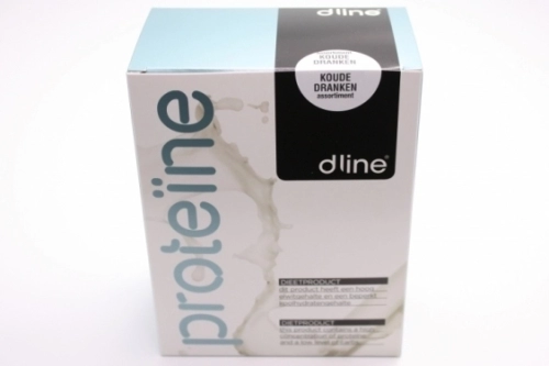 Assortiment dozen koude dranken proteine eiwit dieet dline