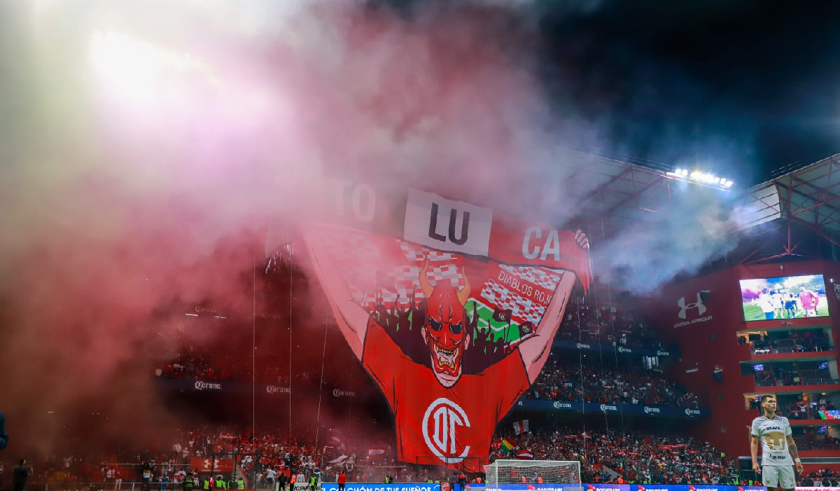 Toluca vs Pumas, el impresionante tifo de los diablos en el Nemesio ...