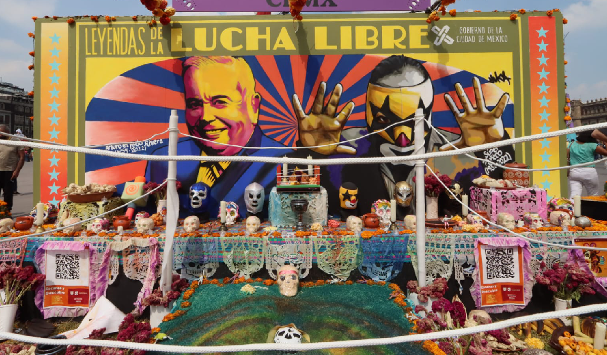 Día de Muertos: La lucha libre fue homenajeada en las ofrendas del ...