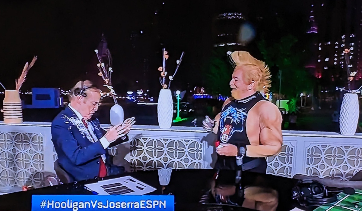 Como en los viejos tiempos: Hooligan destrozó el estudio de ESPN y ...