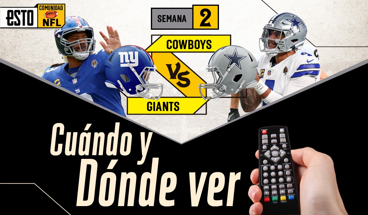 Dallas Cowboys vs. New York Giants: ¿Dónde ver y a qué hora es el juego ...