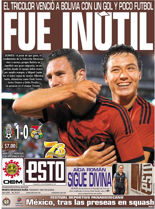 ESTO. 10 de septiembre de 2014 | ESTO en línea