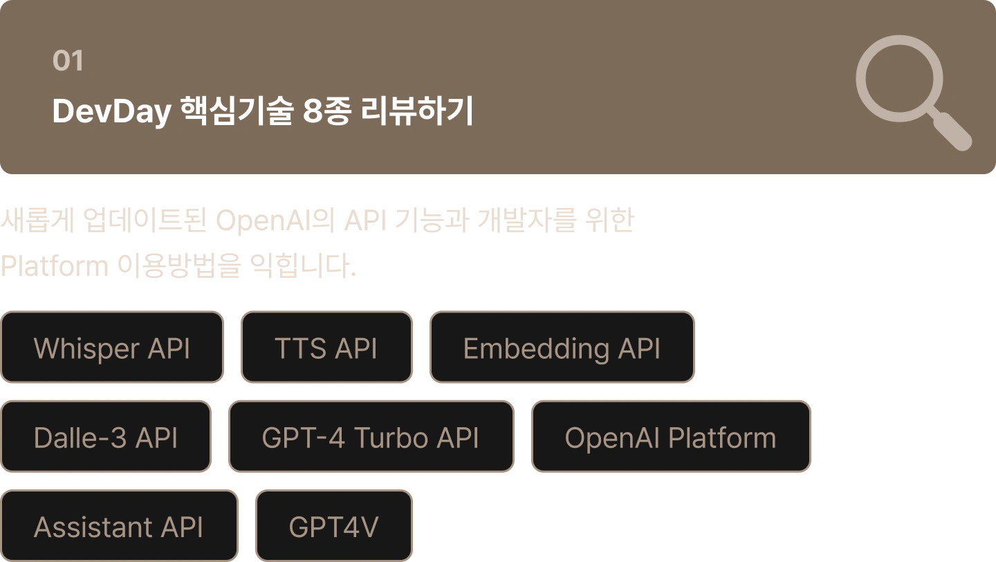 13개 실습으로 끝내는 OpenAI API 서비스 구축 | 패스트캠퍼스