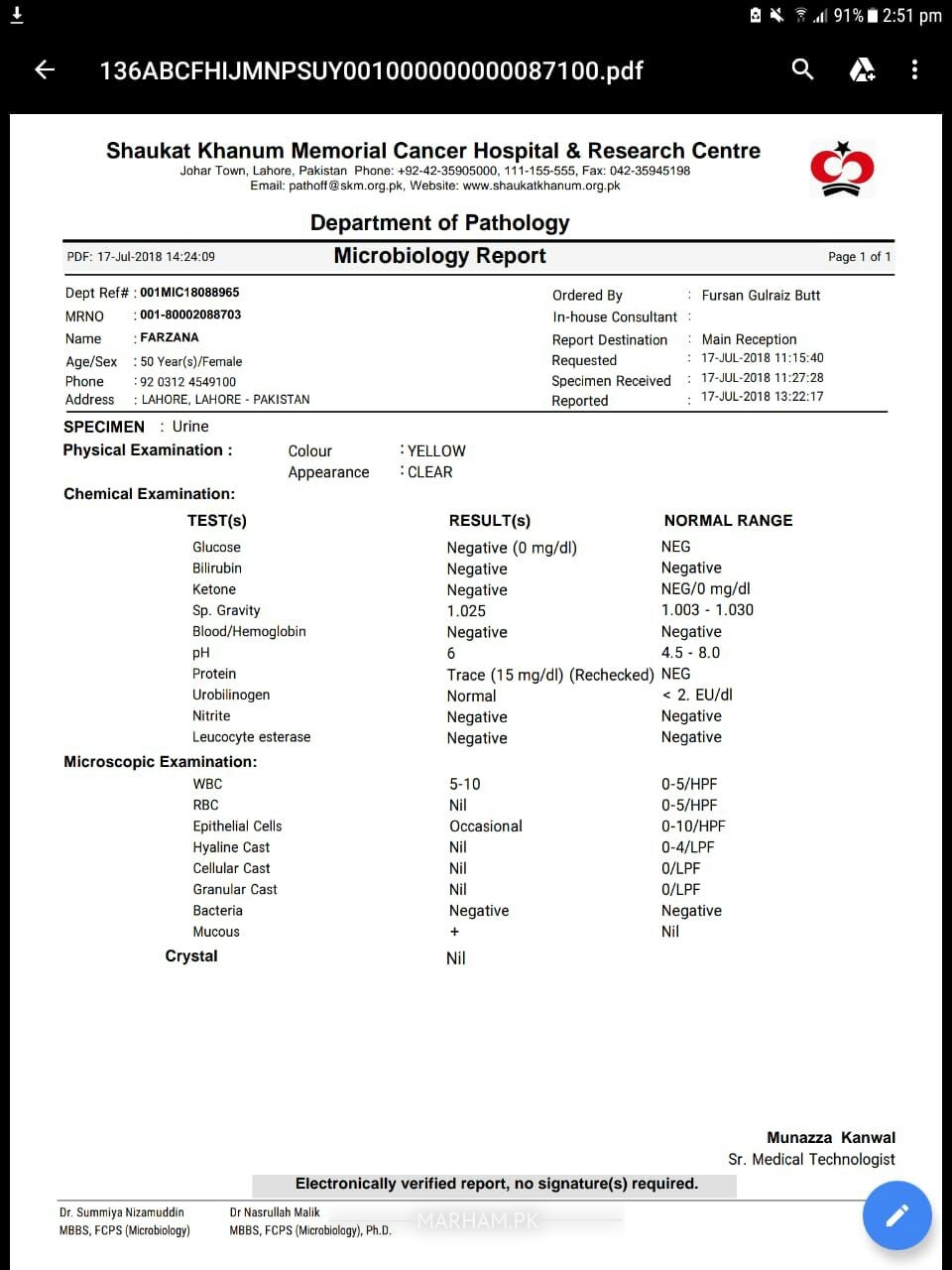 Ask a Nephrologist Online for Kidney Stone 17mm