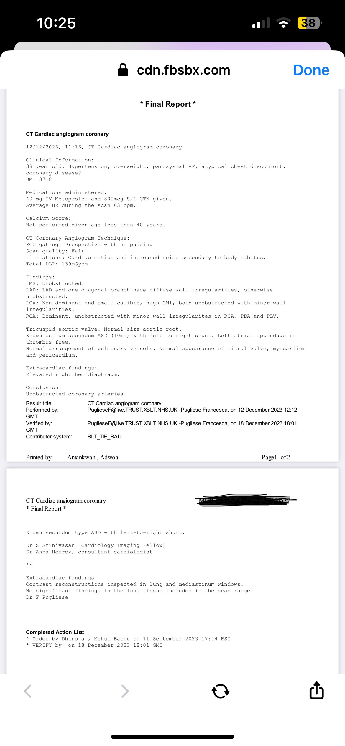 Ask a Cardiologist Online for Ct Scan Results