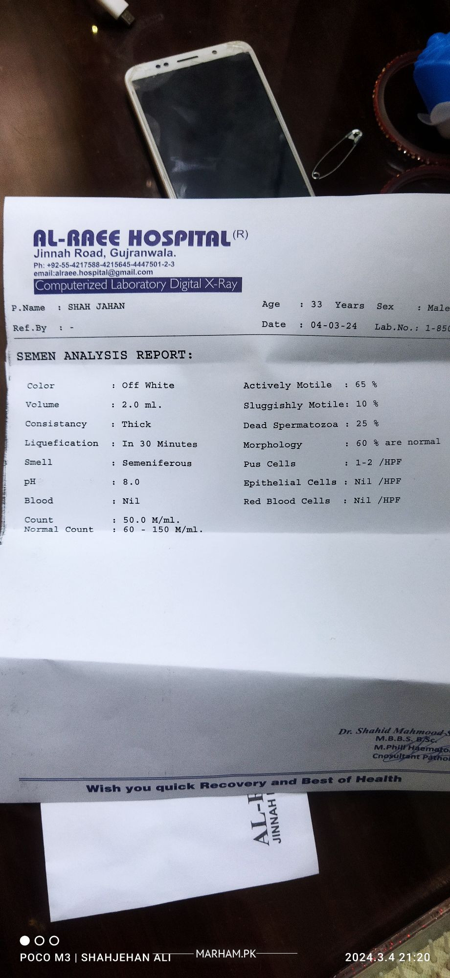 Ask a General Physician Online for Is My Report Normal Or Not?