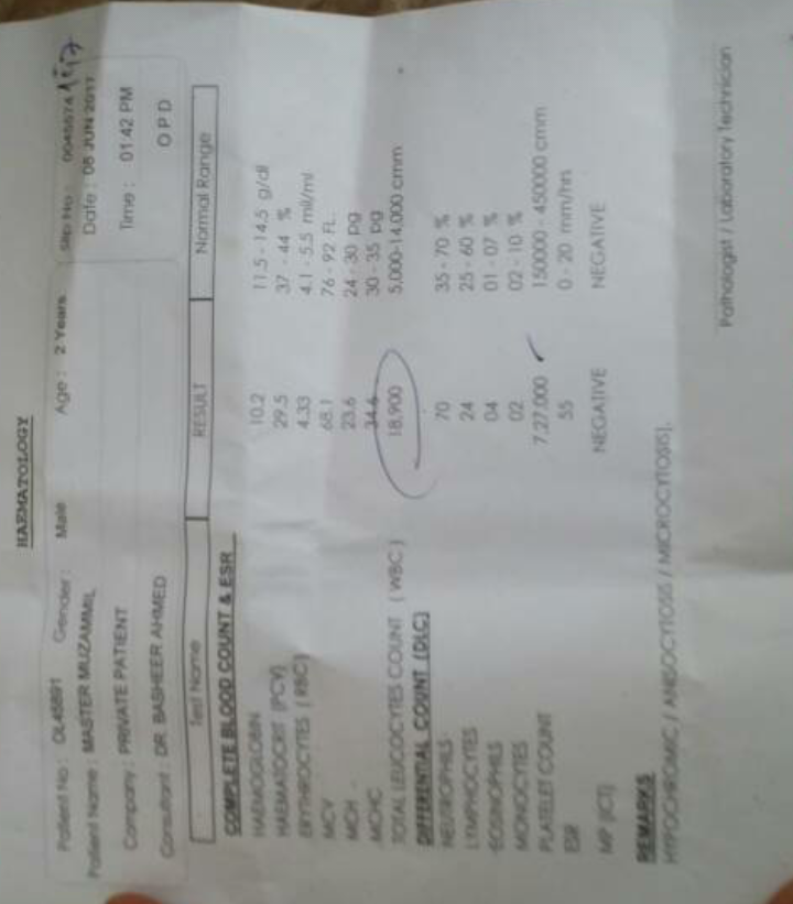 Ask a Pediatrician Online for BOKHAR CHARHTA HAI