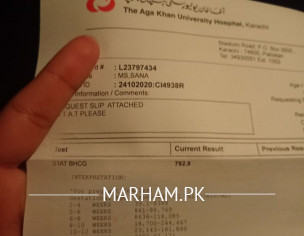 Ask a Gynecologist Online for Beta Hcg Test Report