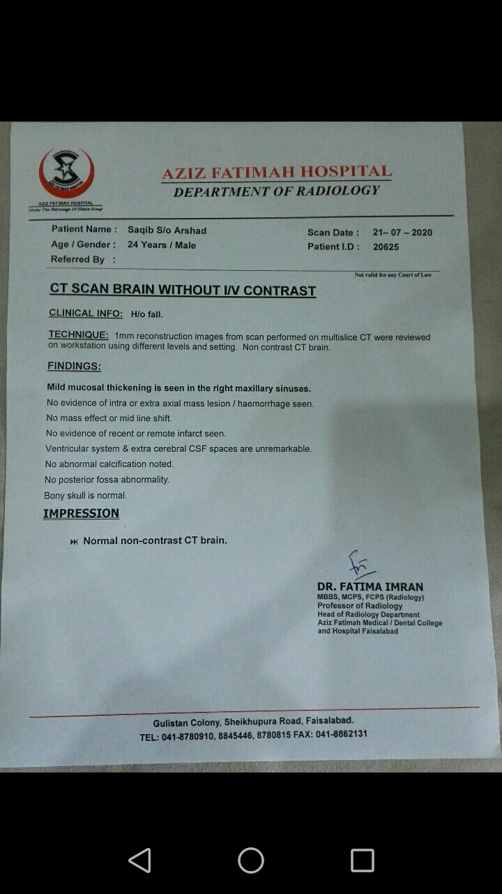 Ask a Neuro - Brain Online for (Neuro)Head Fall From Stairs