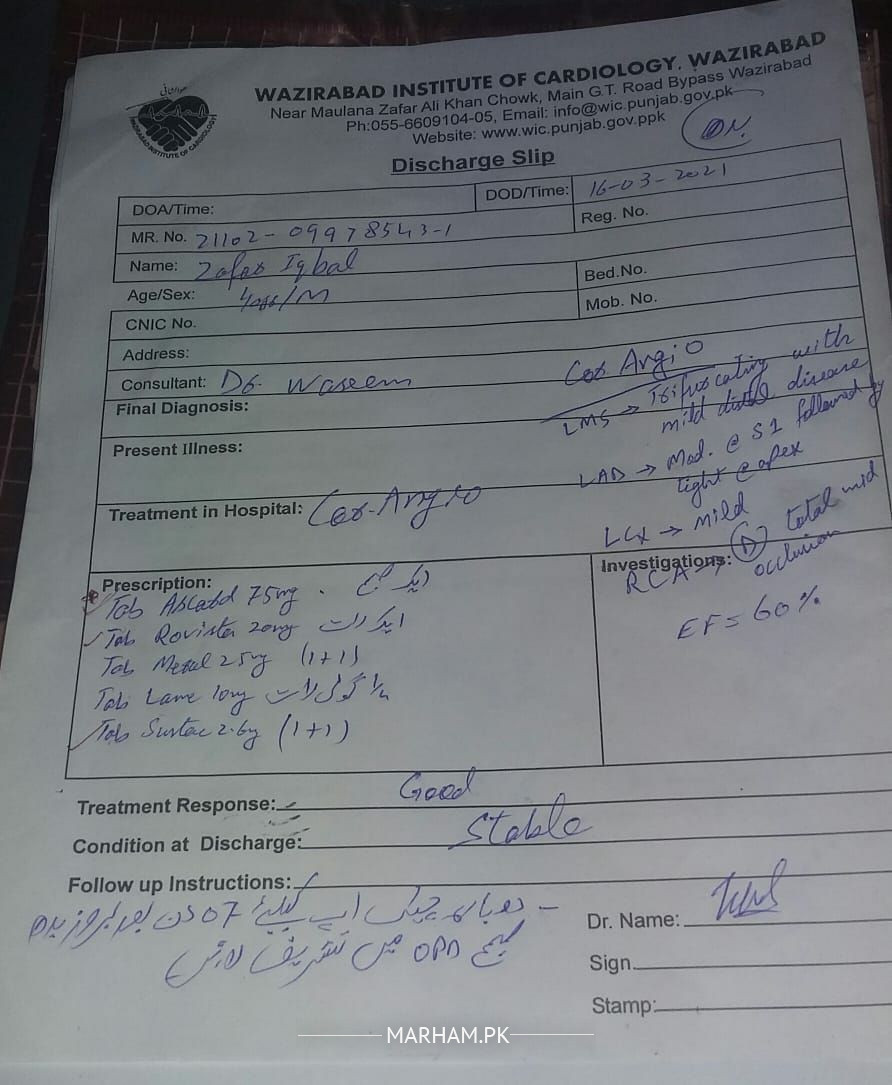 Ask a General Physician Online for Angiography Report