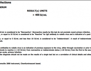 Ask a Hematologist Online for Rubella IgG Test