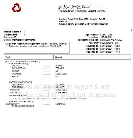 Ask a Gastroenterologist Online for Stool Test Results Interpretation