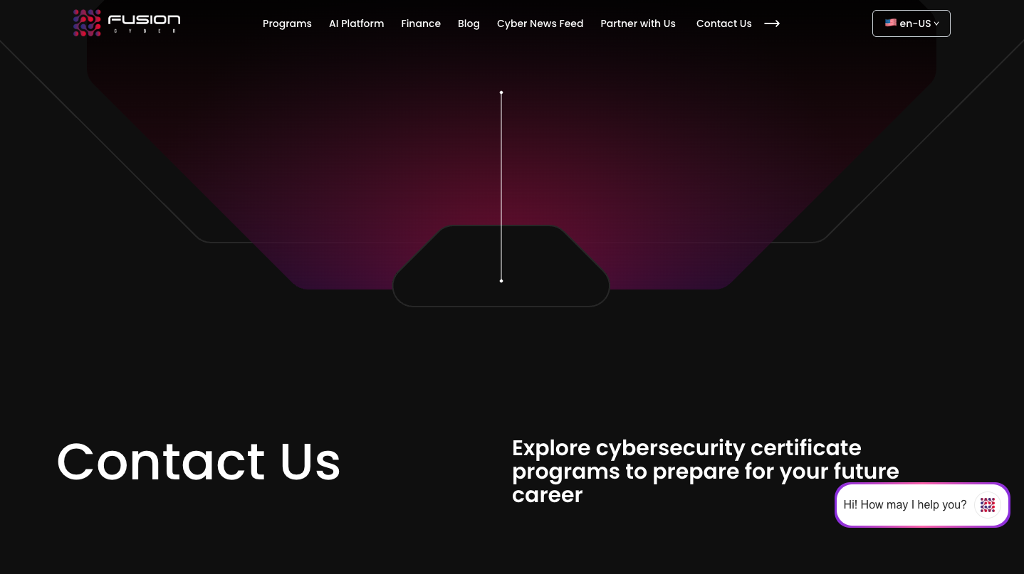 Contact Fusion Cyber | Get in Touch