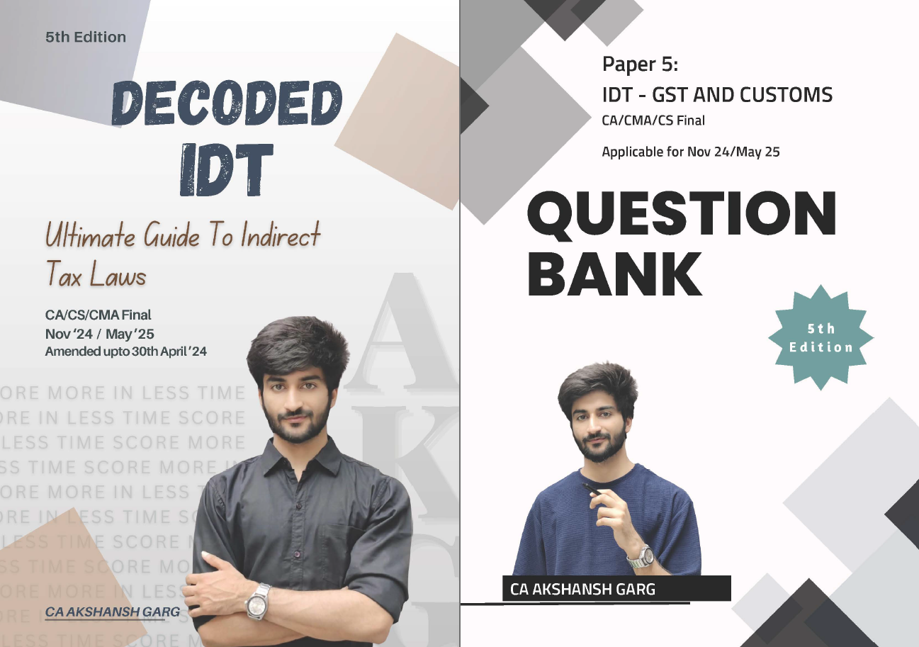 IDT Summary Book & Question Bank Combo – CA Final (5th Edition) | AKG ...