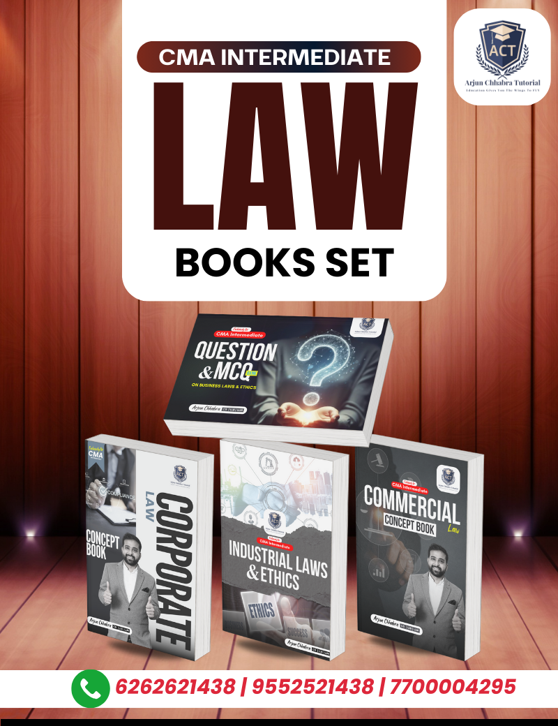 CMA INTER LAW BOOK SET (MAKE YOUR OWN BOOK SET) | Arjun Chhabra Tutorials