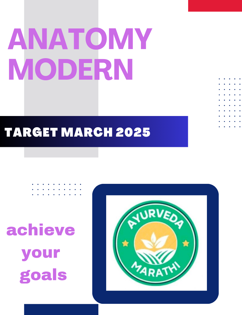 ANATOMY MODERN PART TARGET MARCH 2025 | Ayurveda Marathi