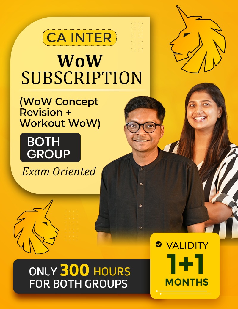 CA Inter WoW Subscription Both Groups | The CA Classroom