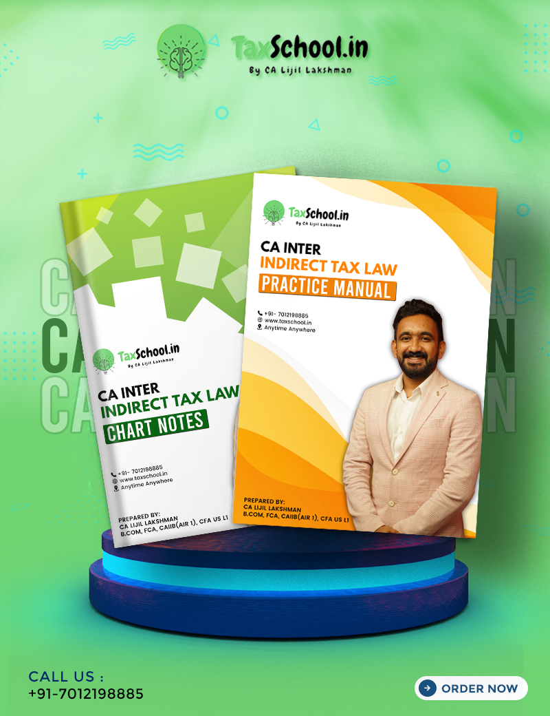 CA Inter – Colour Chart Notes + Practice Manual Combo | TaxSchool.in by ...